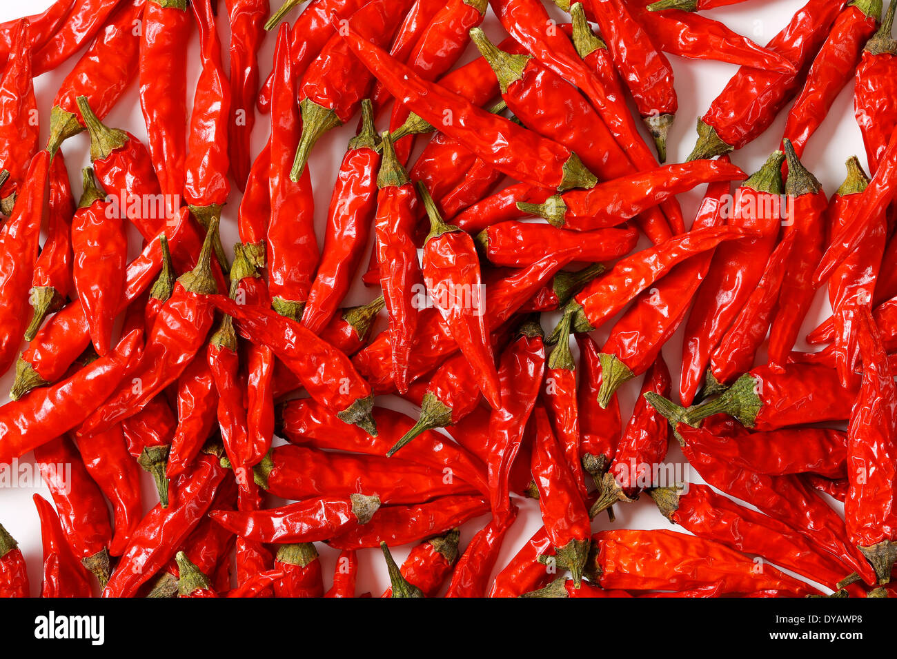 Dried red hot chili peppers Stock Photo - Alamy