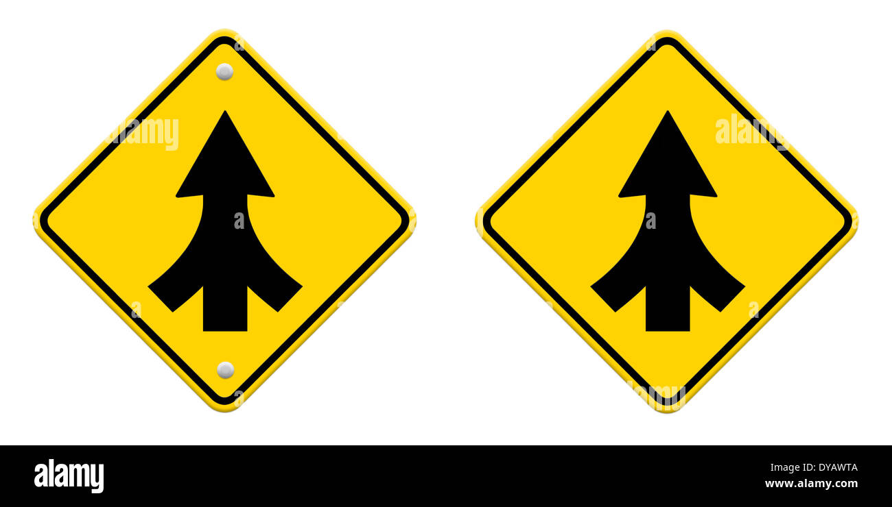 Lanes merging hi-res stock photography and images - Alamy