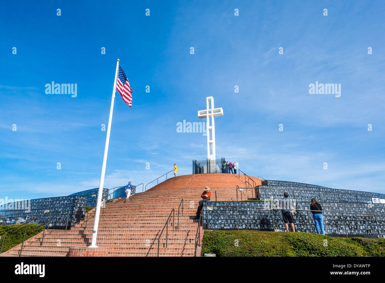 The cross at Mount Soledad Park. La Jolla, California, United States ...