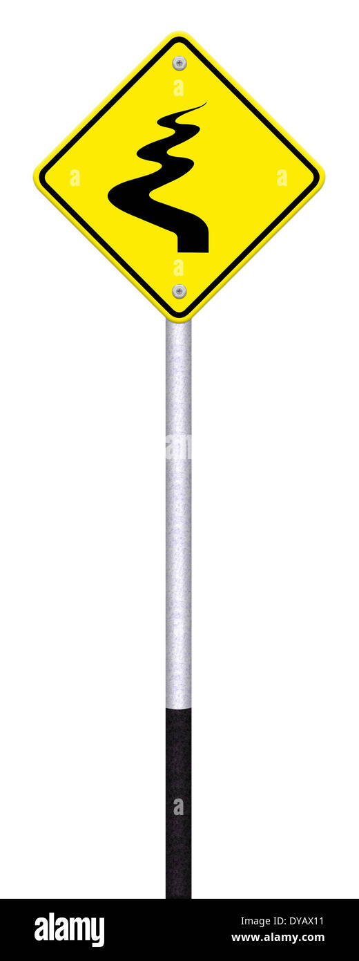 Swerve sign hi-res stock photography and images - Alamy