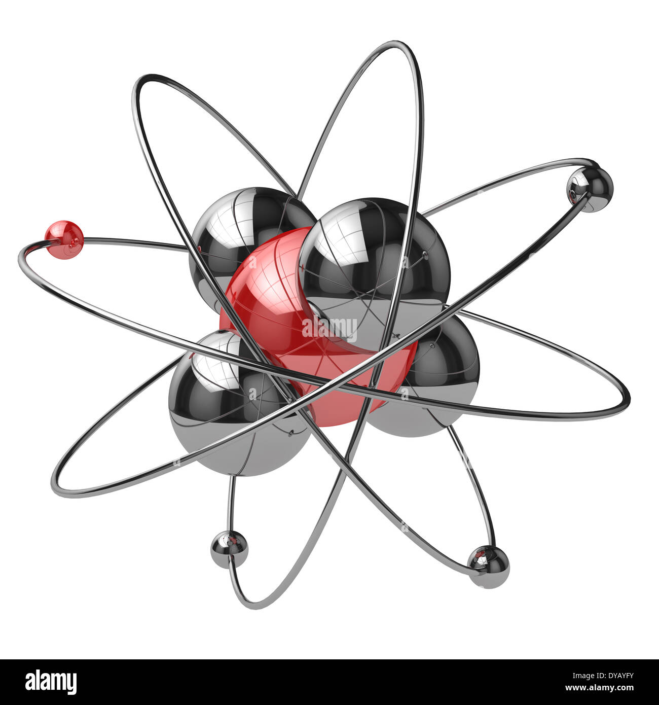 Abstract chemical concept. Atom or molecule sign. 3d Stock Photo - Alamy