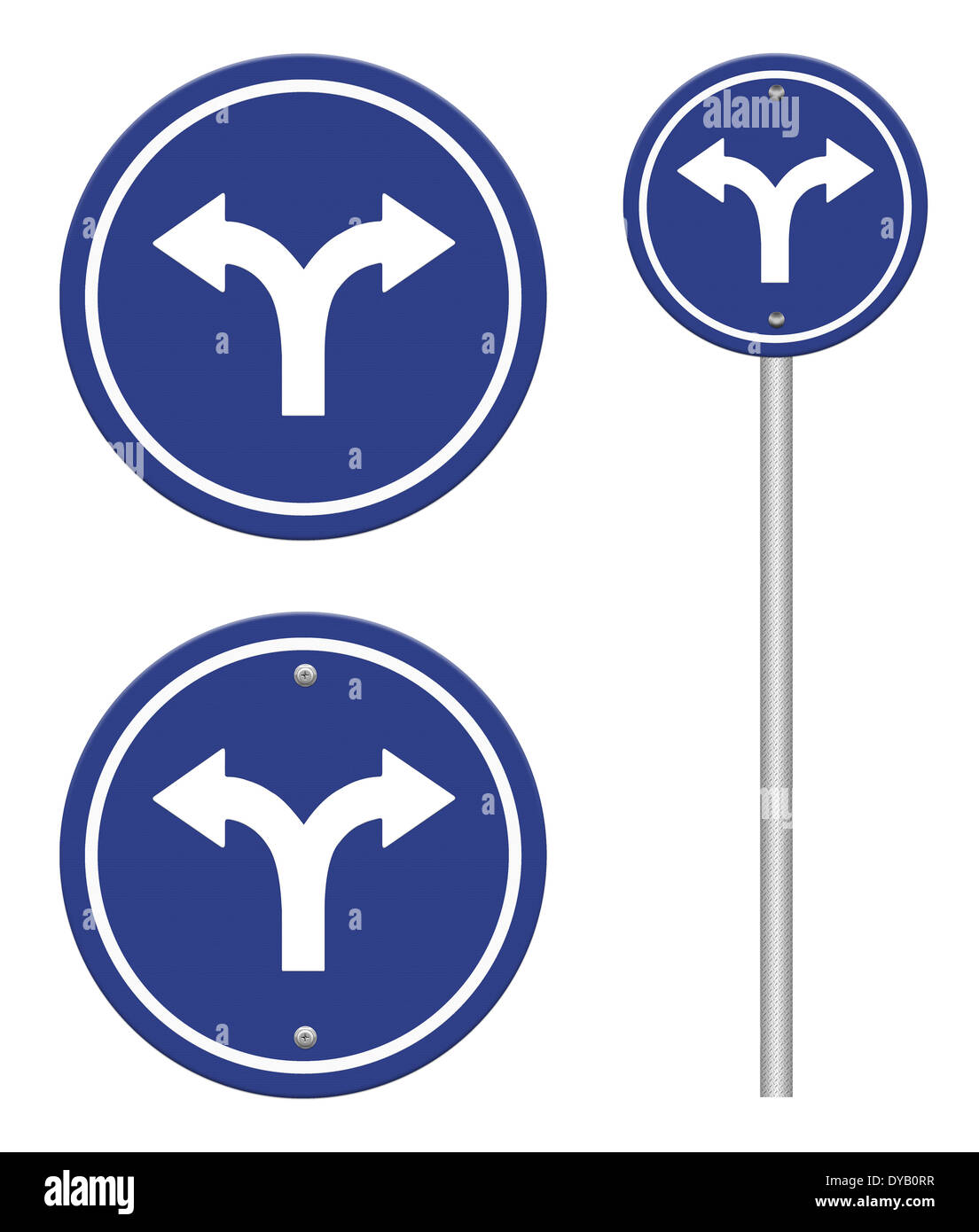 One way sign in Cut Out Stock Images & Pictures - Alamy