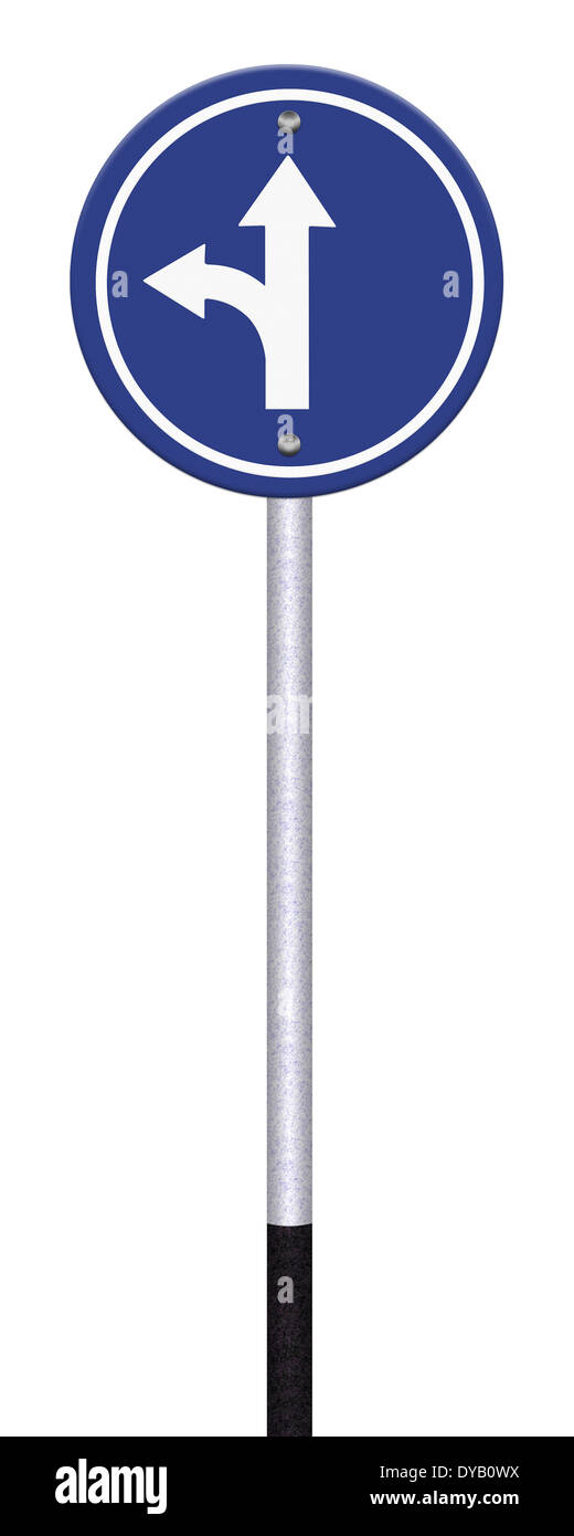 circle blue road sign Stock Photo - Alamy