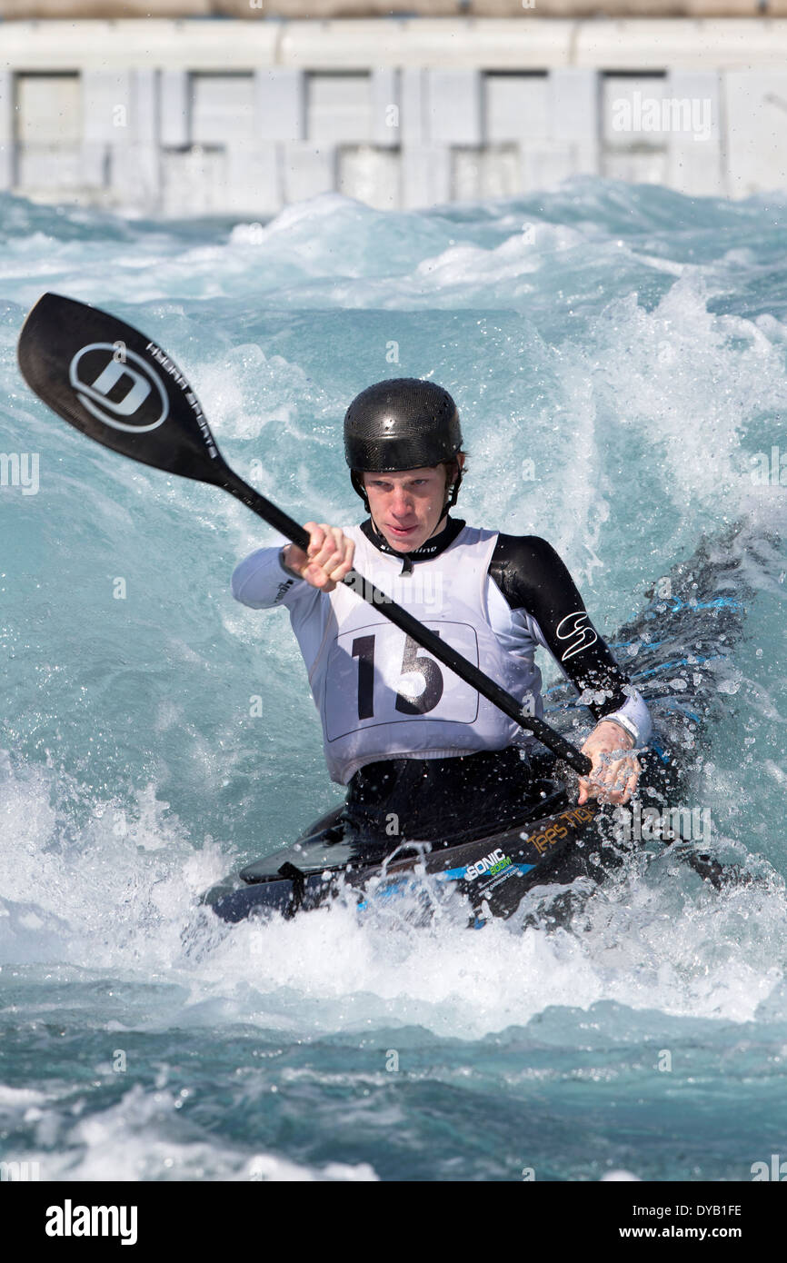 Zachary ALLIN, B Final K1 Men's GB Canoe Slalom 2014 Selection Trials ...