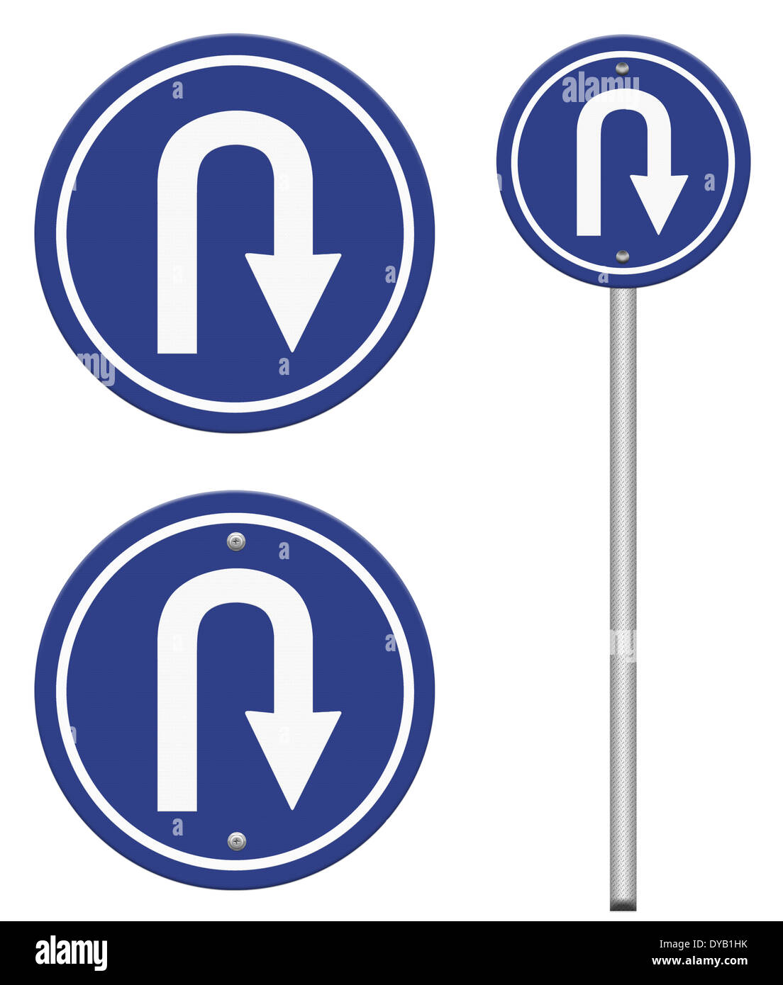 grunge traffic circle arrow sign Stock Photo - Alamy
