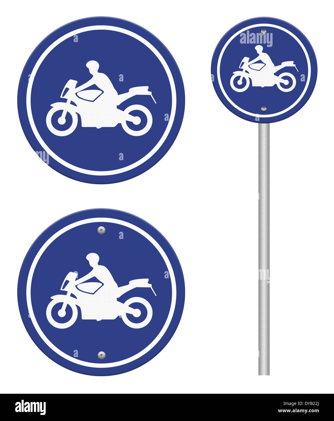 traffic sign forbidden entrance motorcycle Stock Photo - Alamy