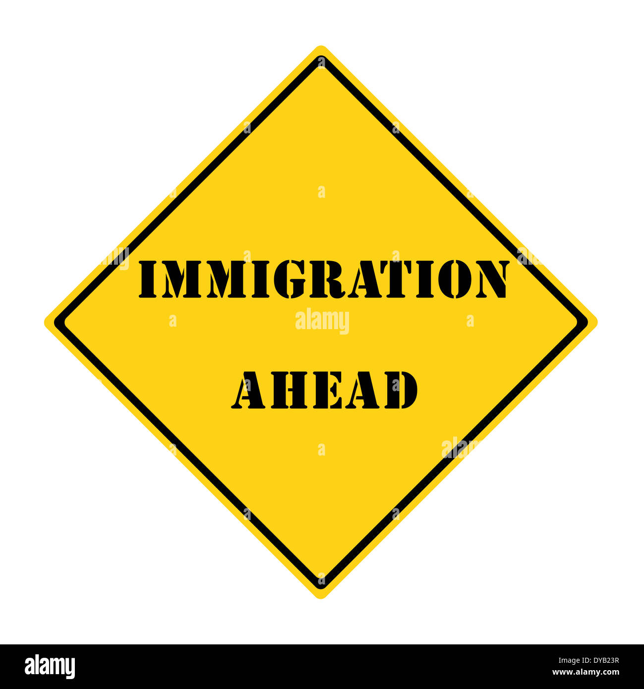 Immigration ahead sign hi-res stock photography and images - Alamy