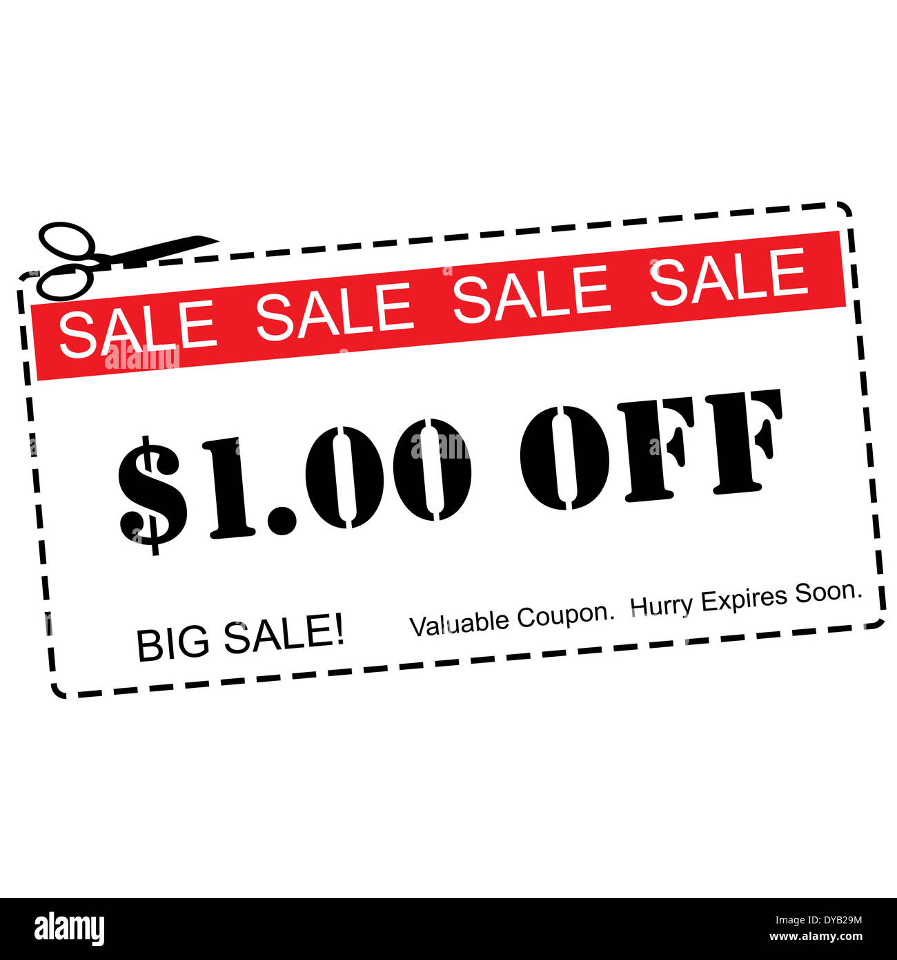 One dollar off coupon hi-res stock photography and images - Alamy