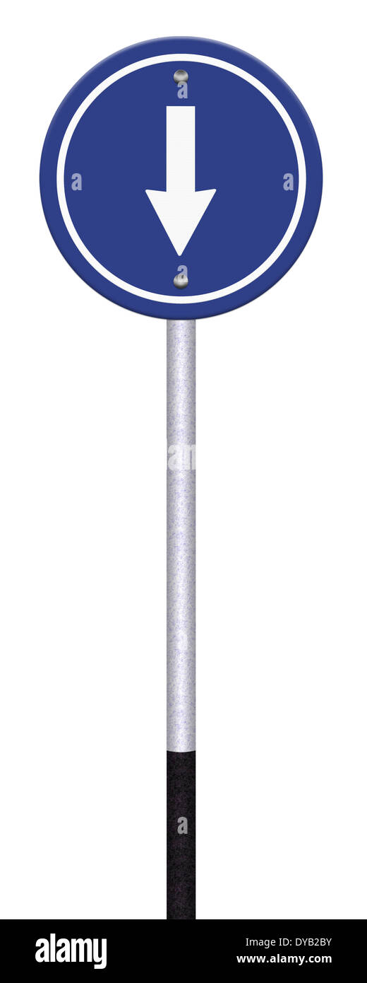 One way traffic sign Stock Photo - Alamy