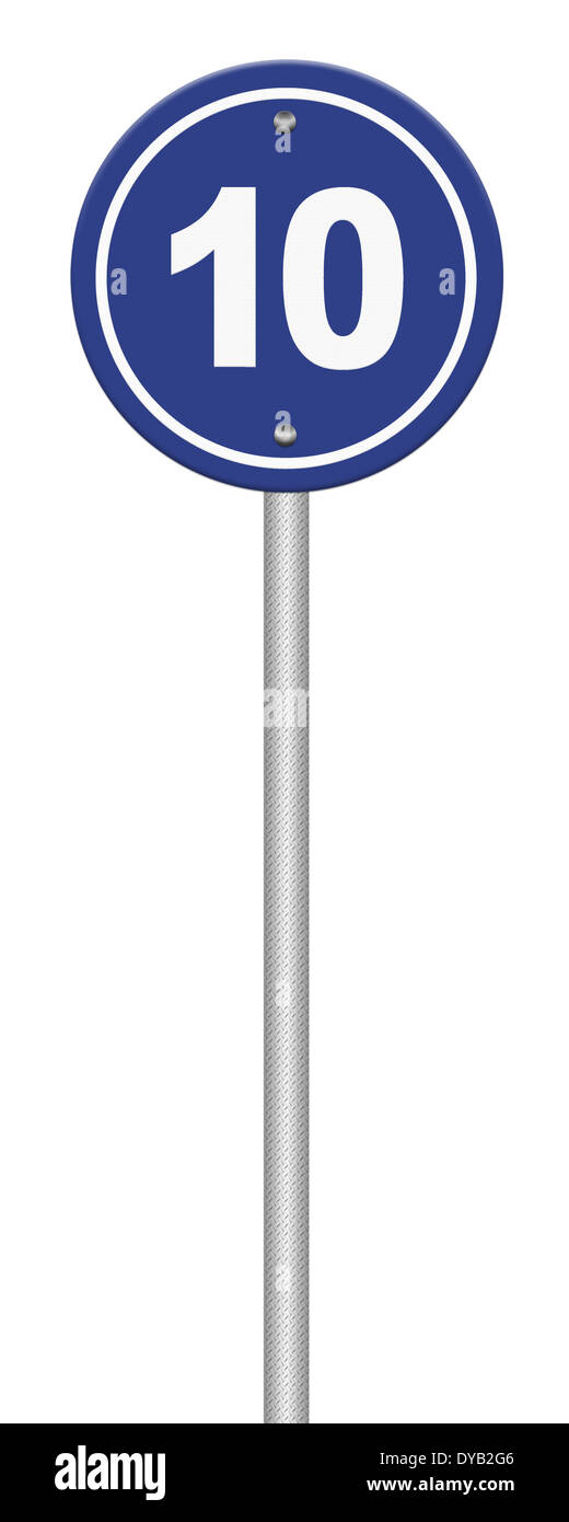 road sign indicating a speed limit Stock Photo - Alamy