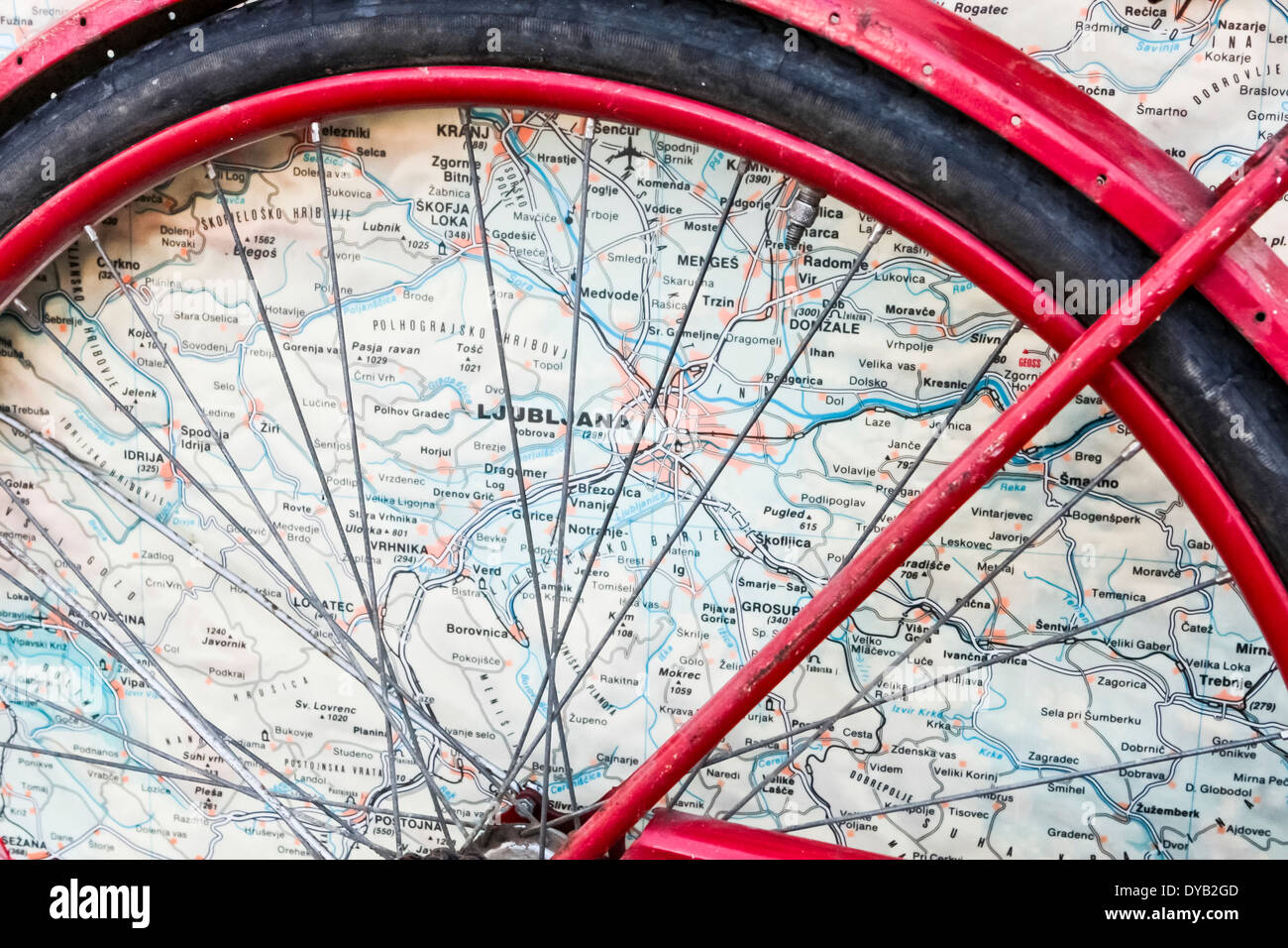 Map wheel hi-res stock photography and images - Alamy
