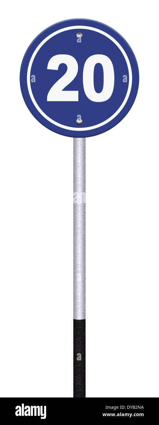 road sign indicating a speed limit Stock Photo - Alamy