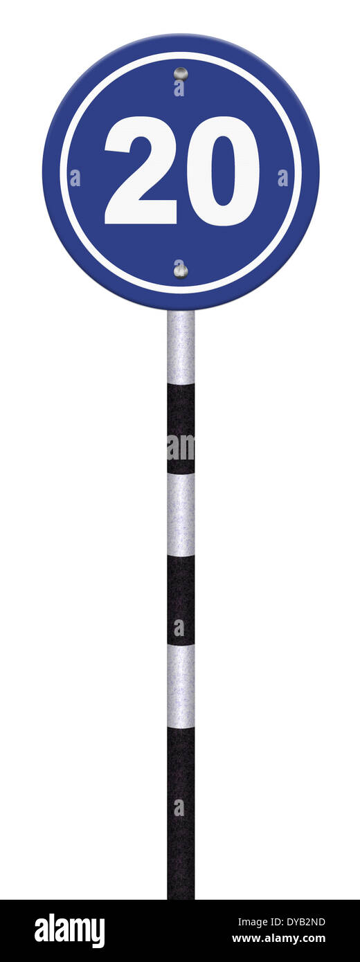 road sign indicating a speed limit Stock Photo - Alamy