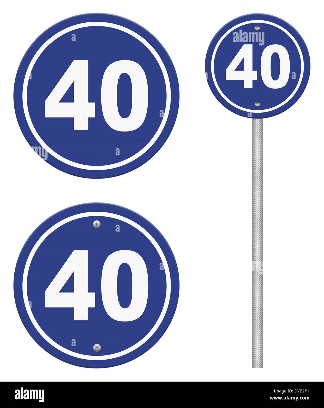 road sign indicating a speed limit Stock Photo - Alamy