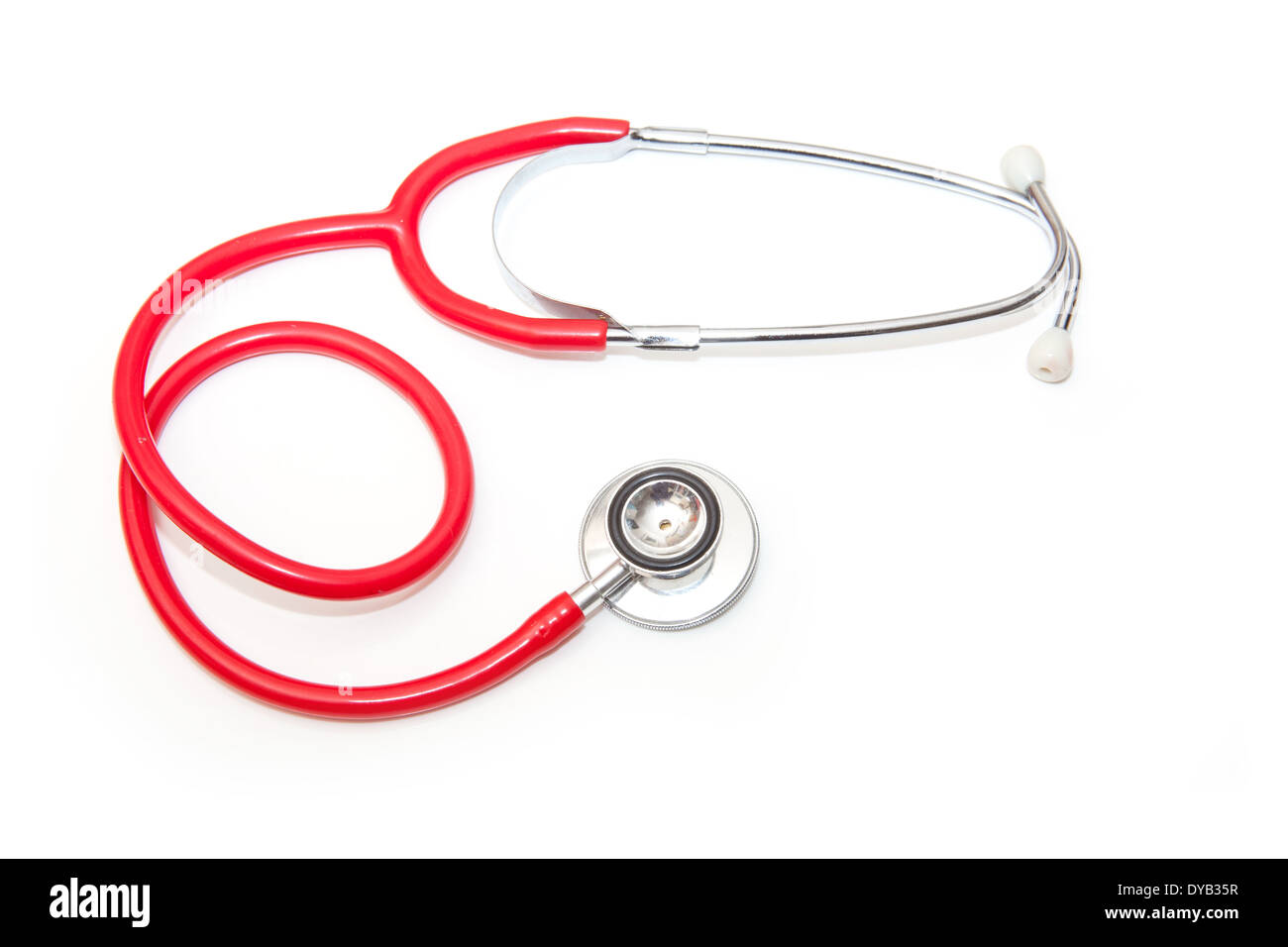Medical stethoscope isolated on a white studio background Stock Photo ...