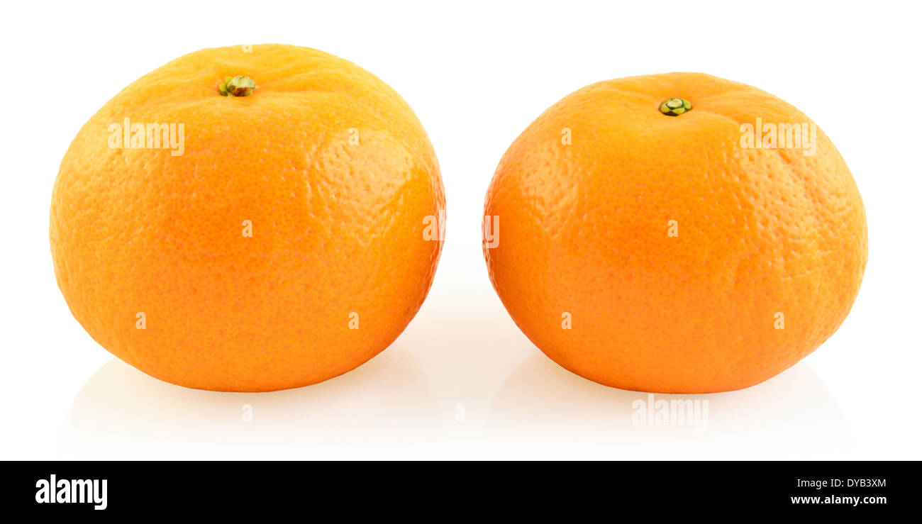 Ripe orange isolated on white background Stock Photo - Alamy