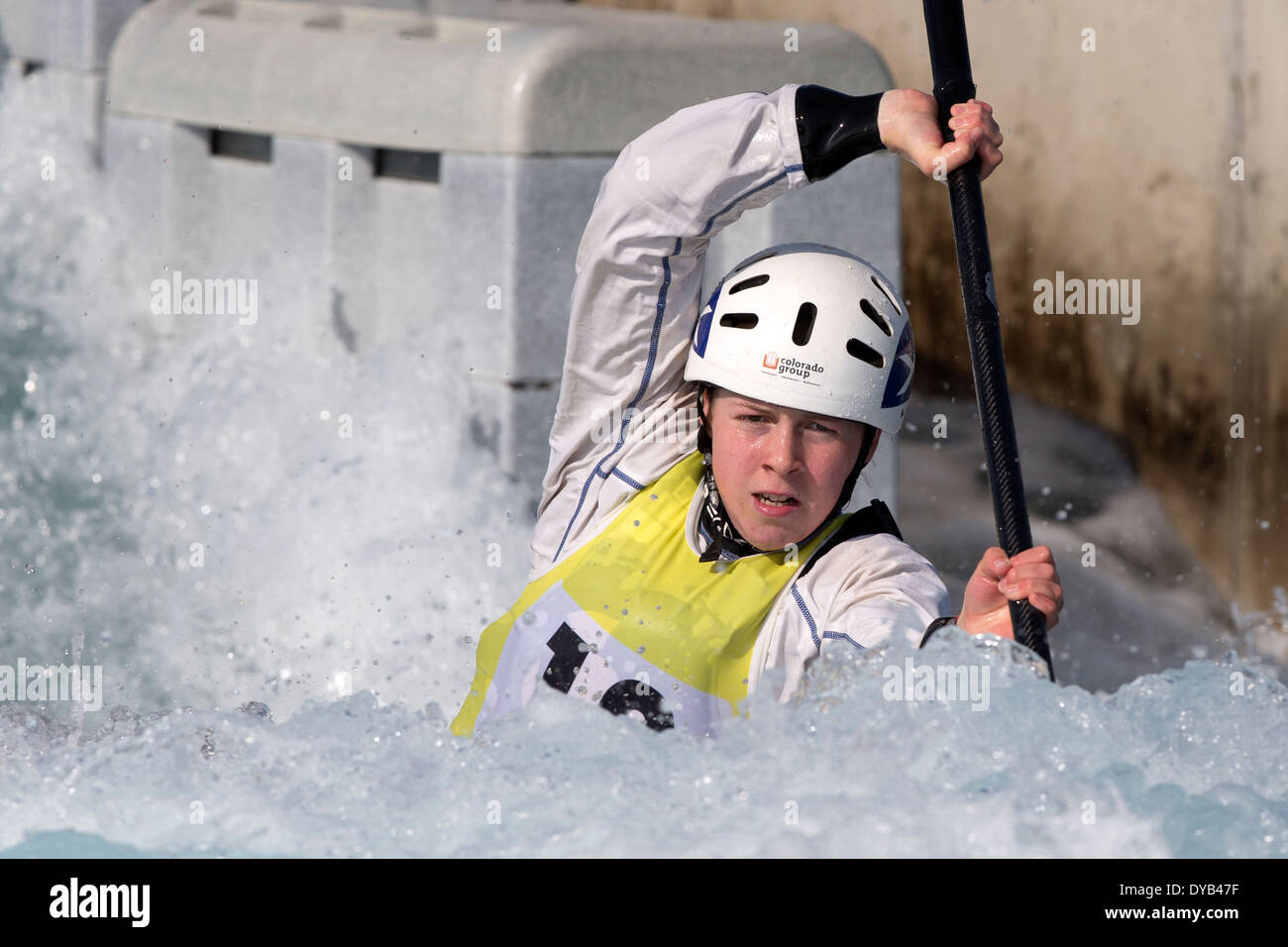 Louise REVELL, B Final K1 Women's GB Canoe Slalom 2014 Selection Trials ...