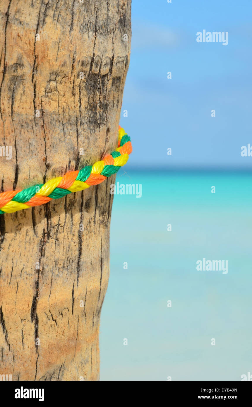 Wood pole with rope hi-res stock photography and images - Alamy