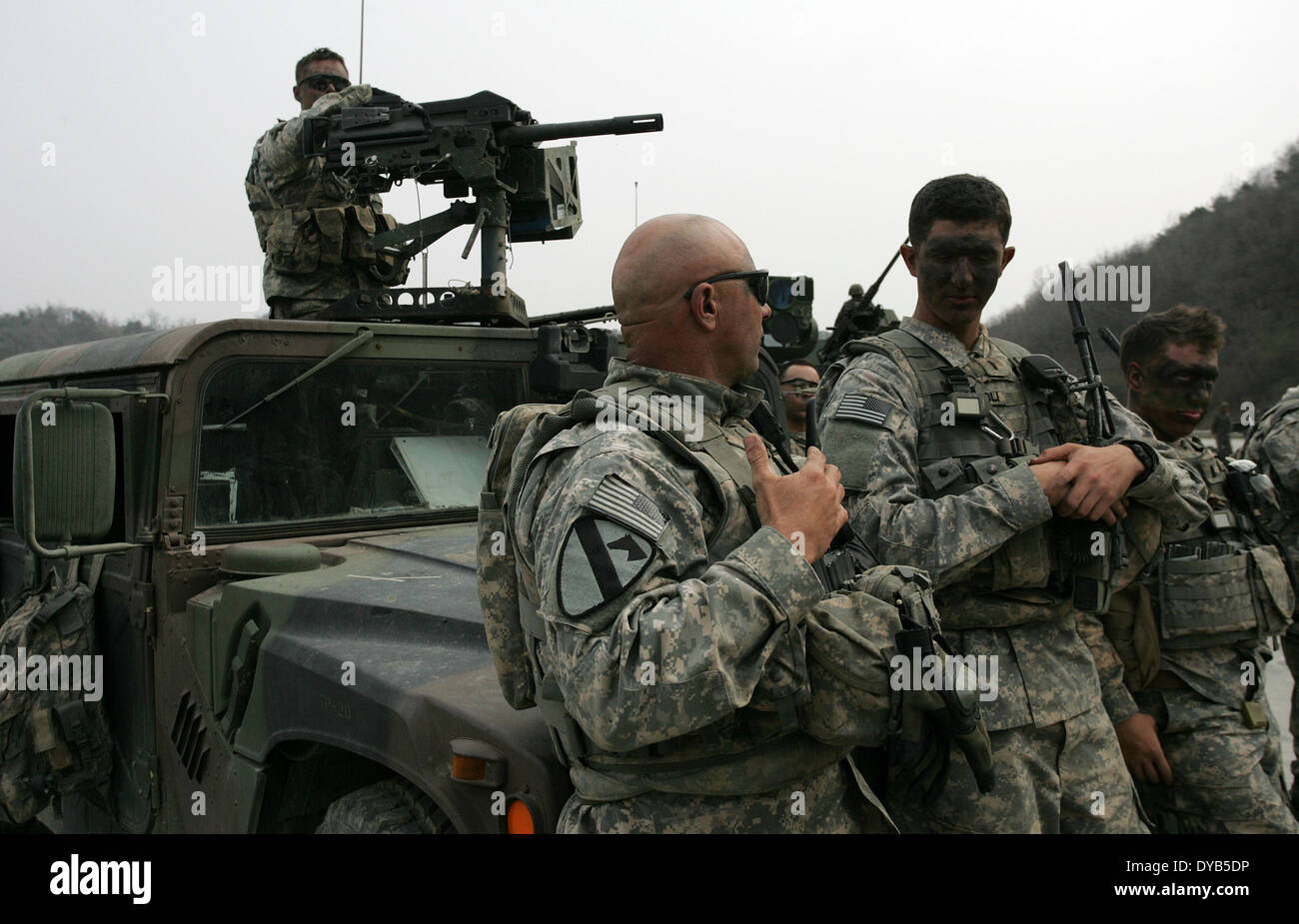 Pocheon, South Korea. 11th Apr, 2014. U.S. Soldiers 25th Infantry ...