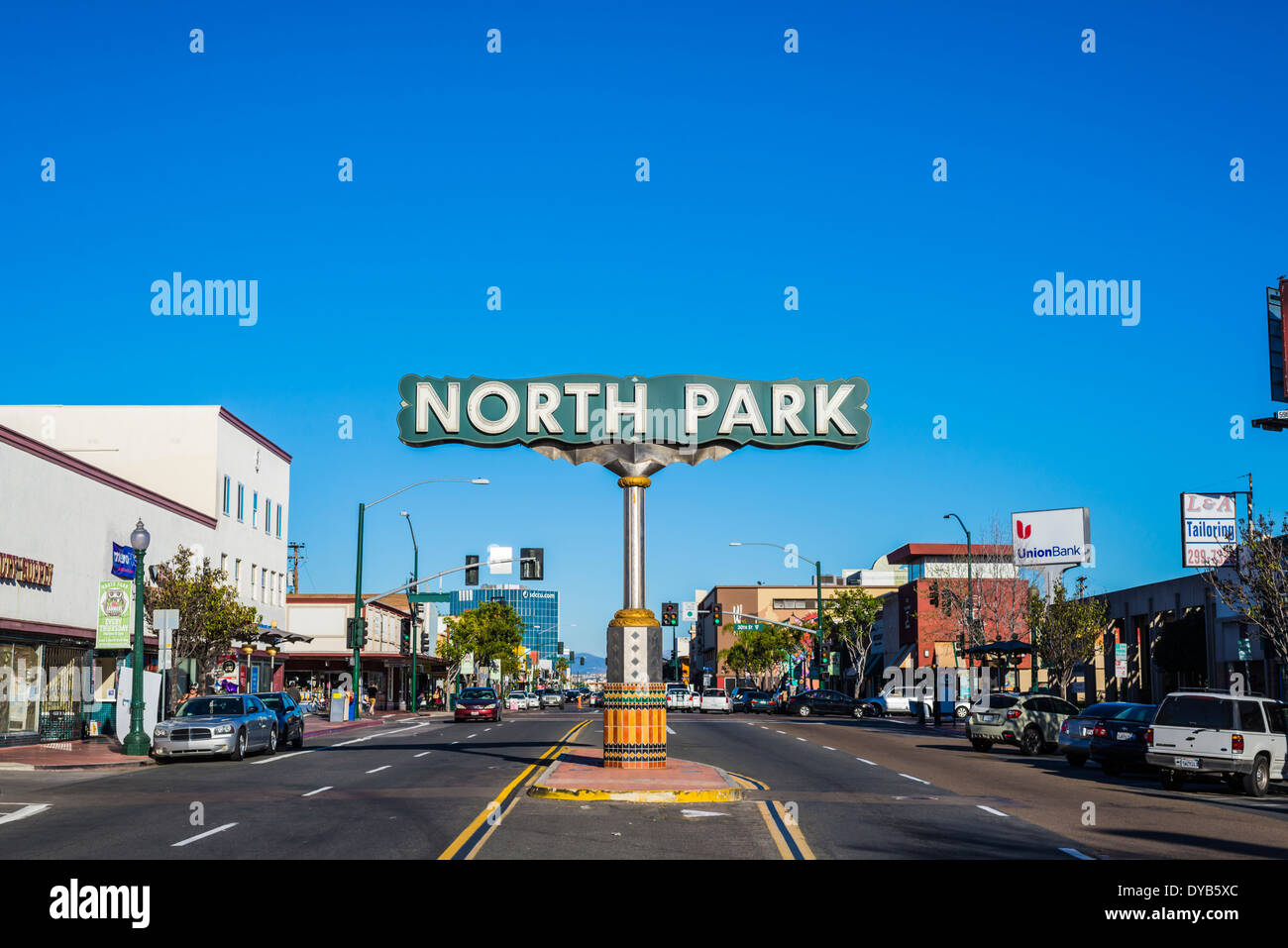 North Park street sign. San Diego, California, United States Stock ...