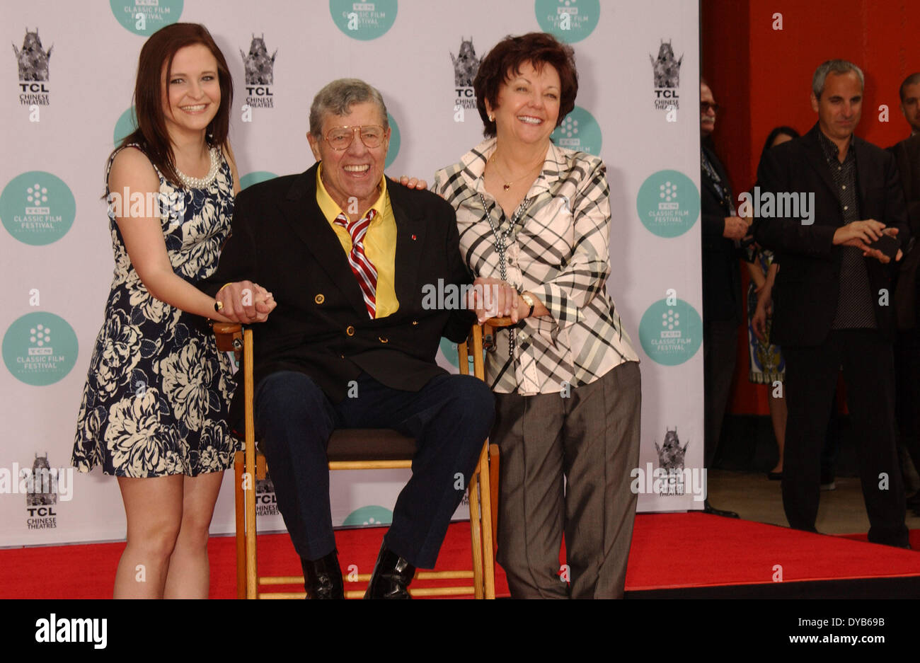 Hollywood, California, USA. 11th Apr, 2014. Jerry Lewis, Wife & Dtr ...