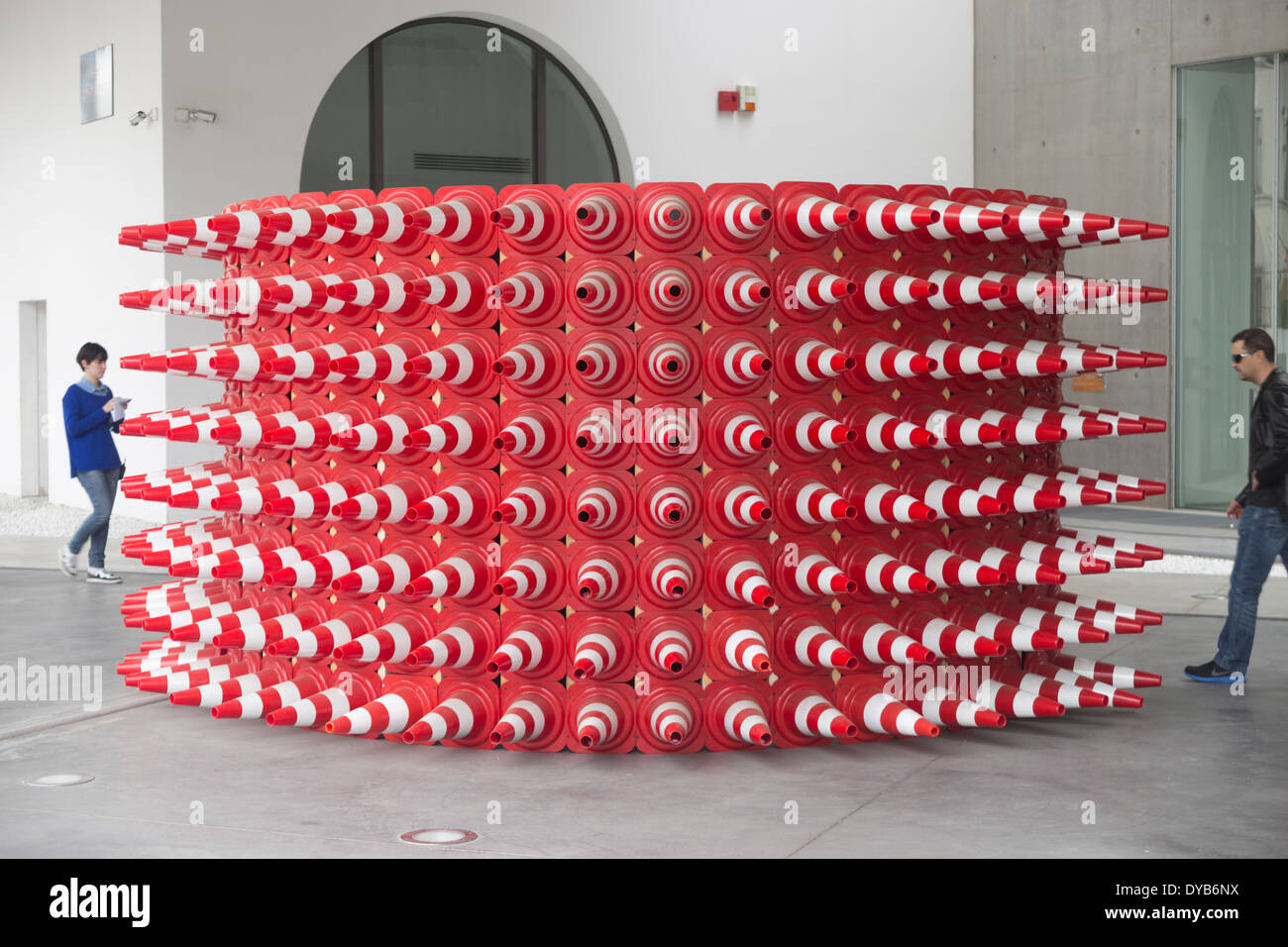 Street cone art Stock Photo - Alamy