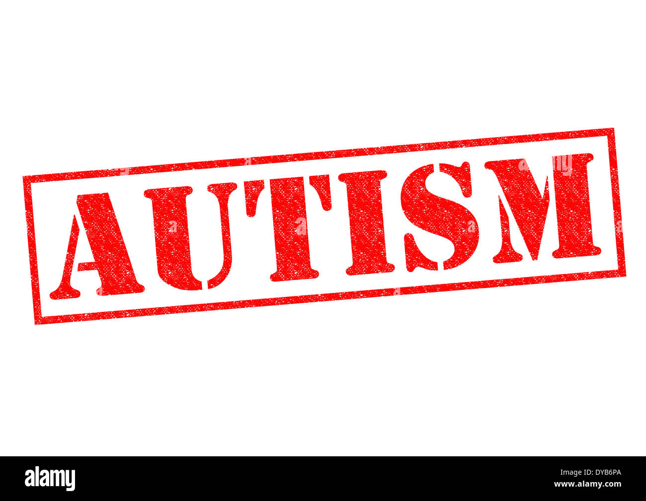 AUTISM red Rubber Stamp over a white background Stock Photo - Alamy