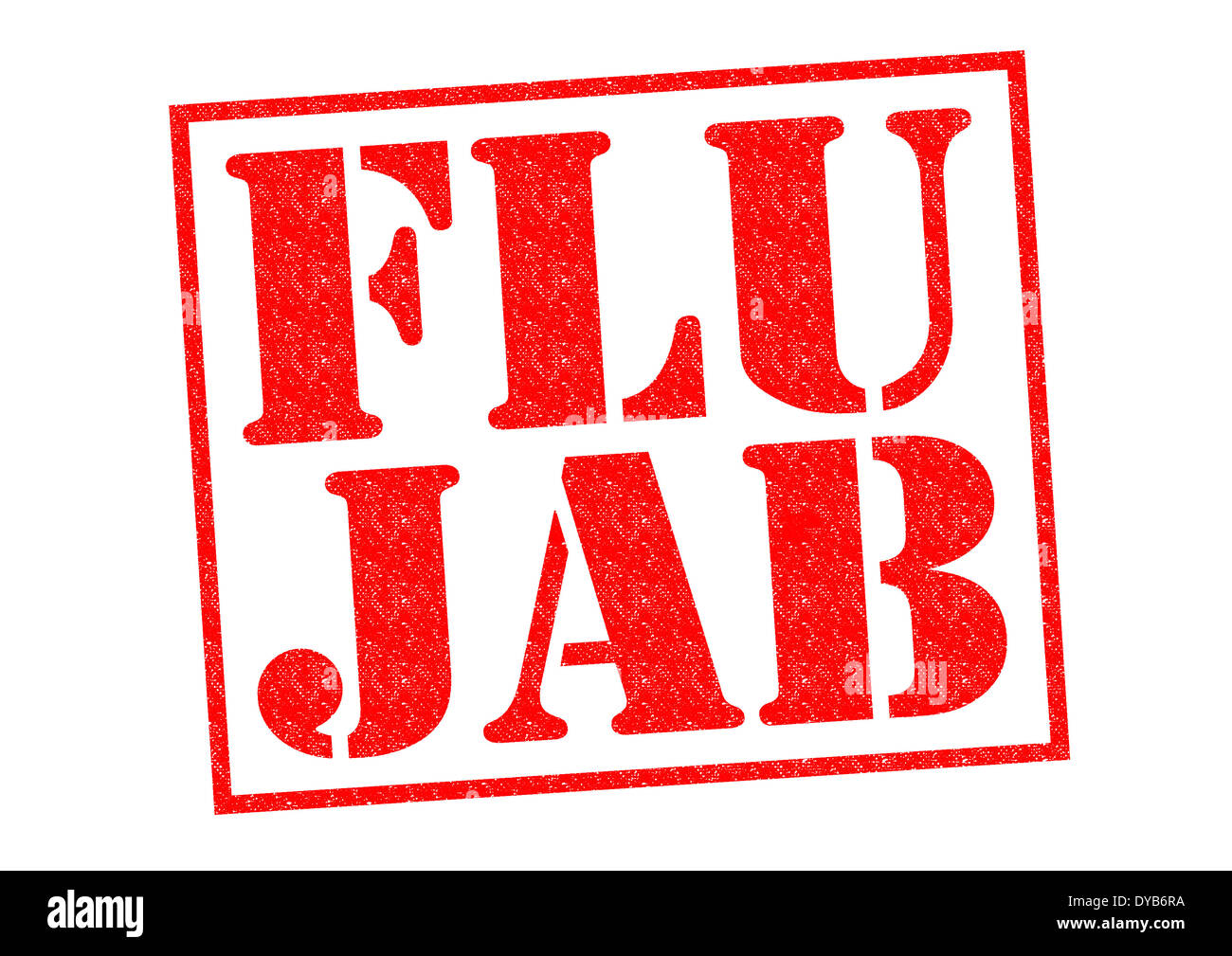 FLU JAB red Rubber Stamp over a white background Stock Photo - Alamy