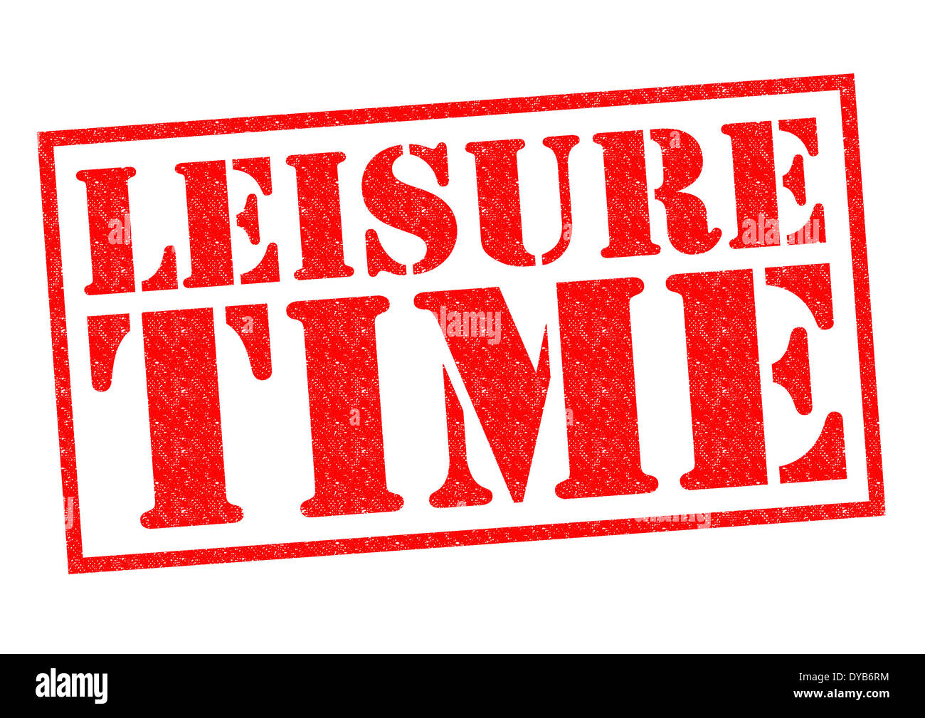 LEISURE TIME red Rubber Stamp over a white background Stock Photo - Alamy