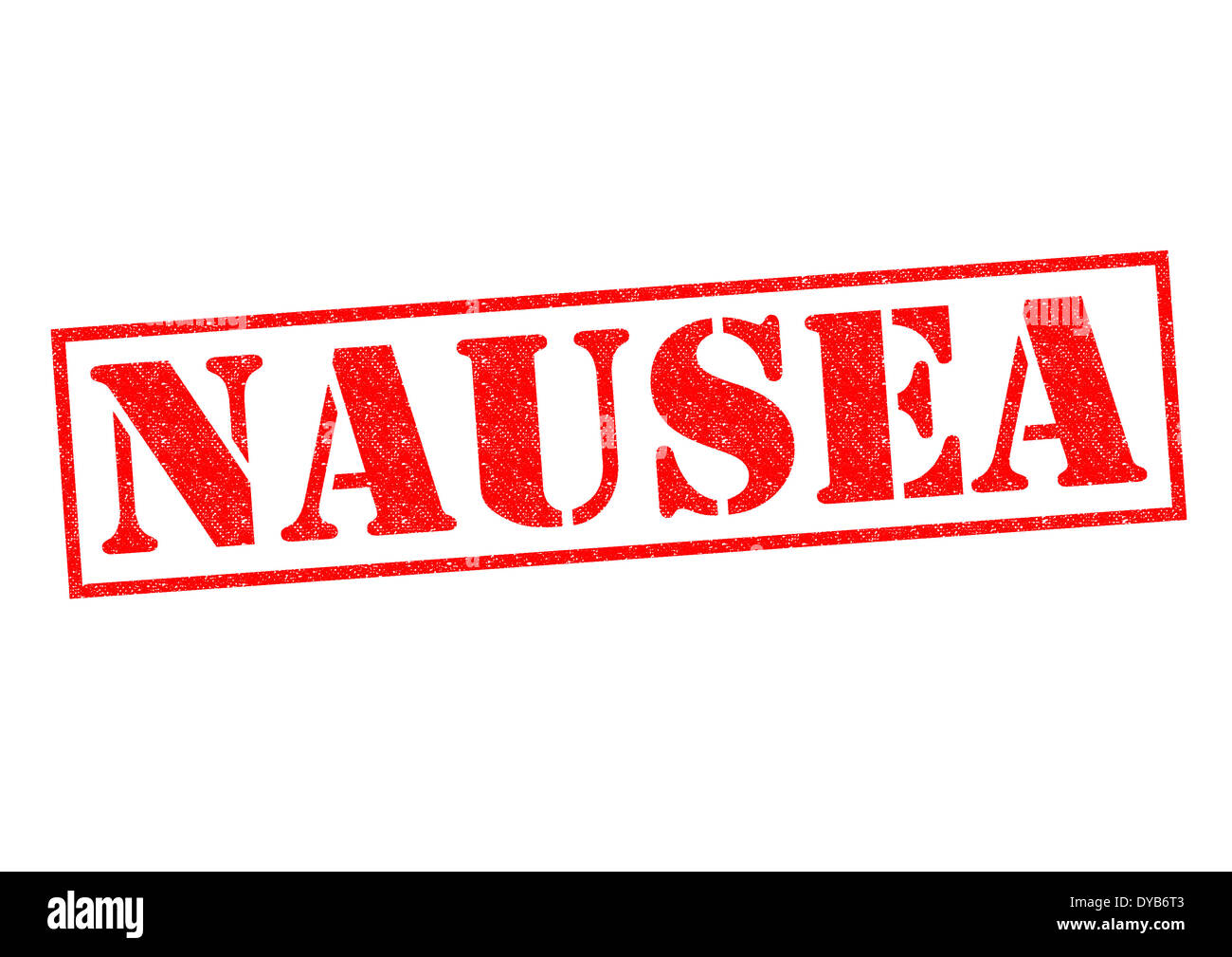 NAUSEA red Rubber Stamp over a white background Stock Photo - Alamy
