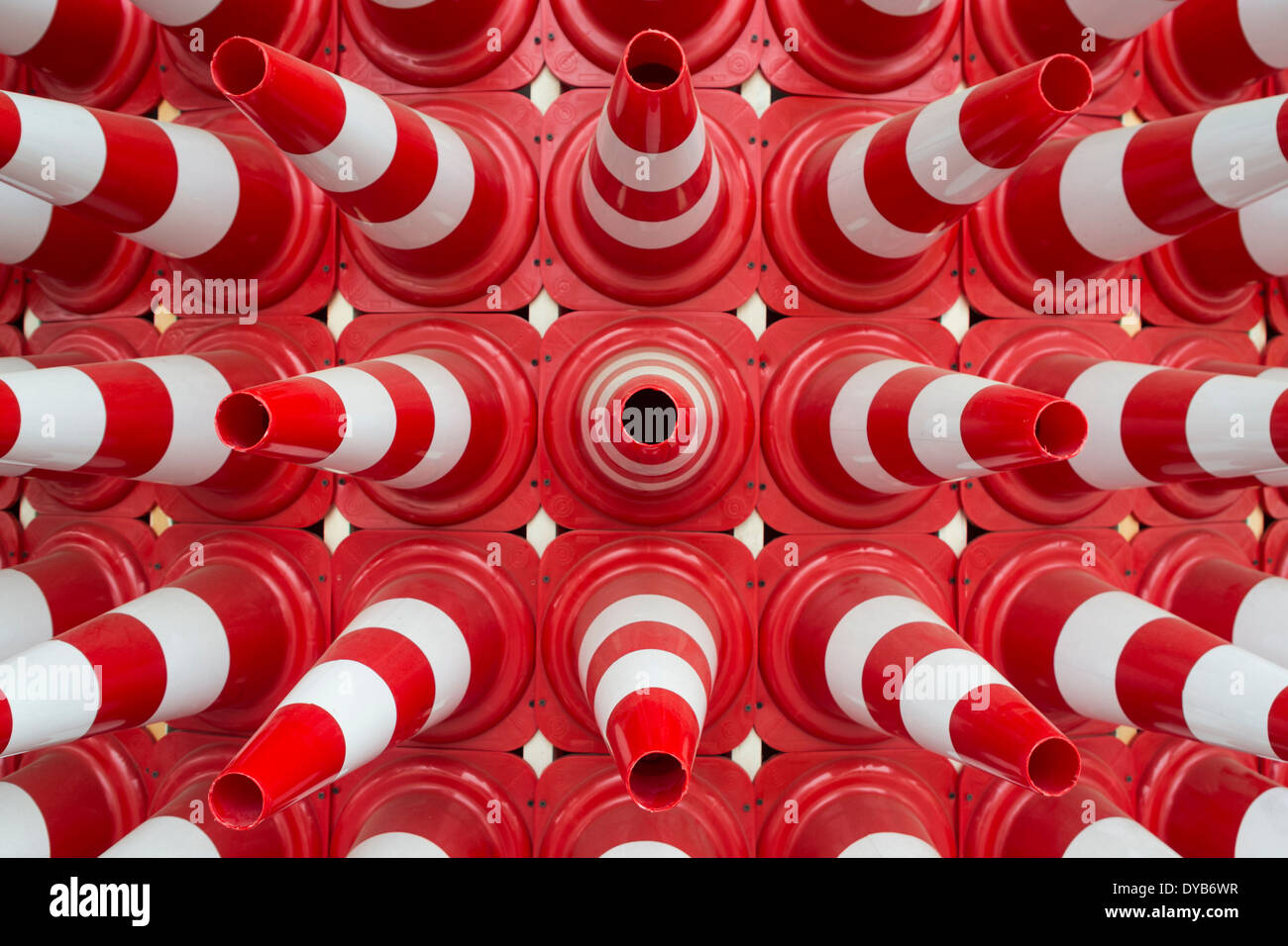 Street cone art Stock Photo - Alamy