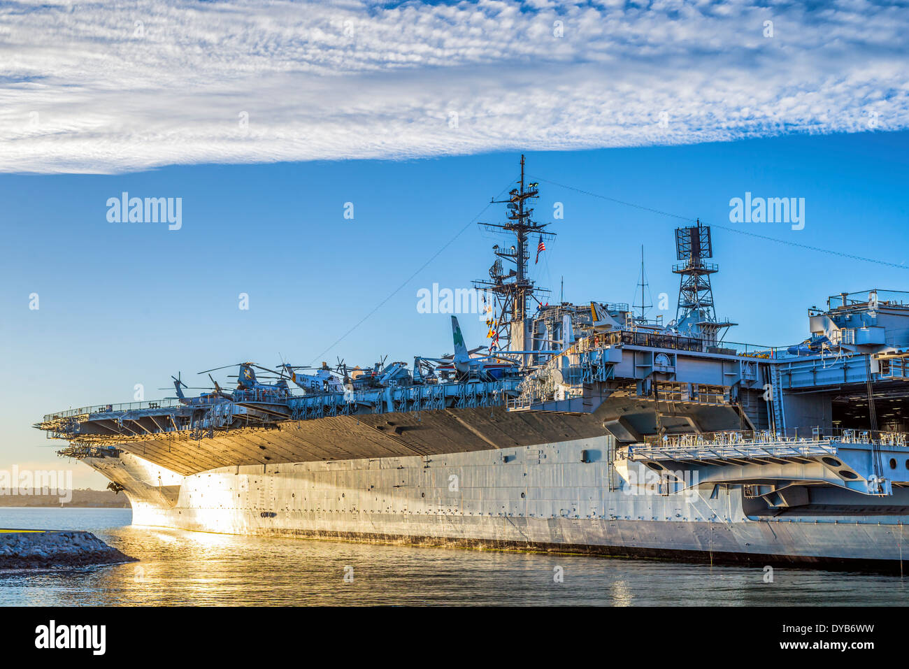 USS Midway Museum at Tuna Harbor Park. San Diego, California, United ...