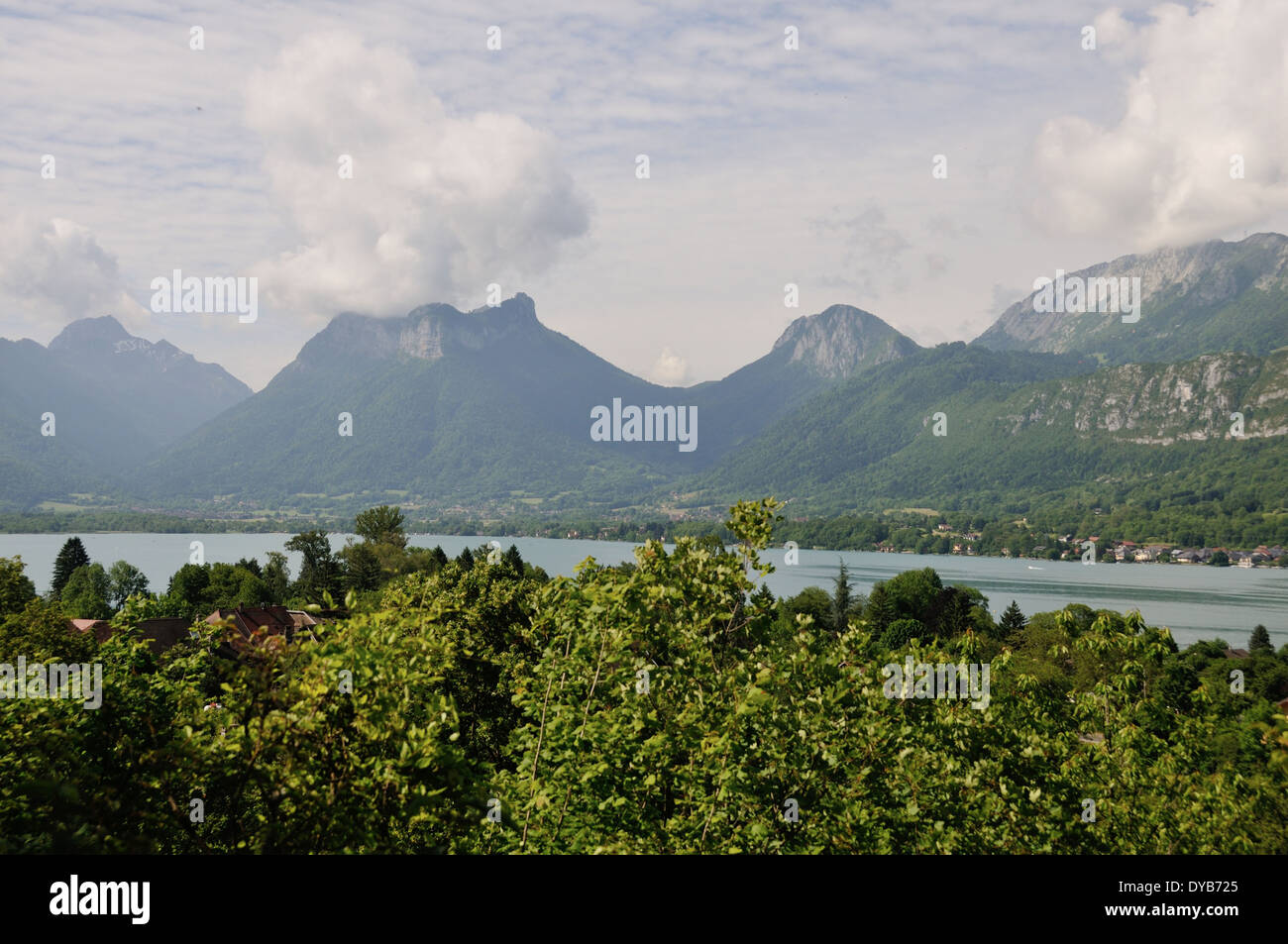 Lake Annecy in the mountains Stock Photo - Alamy