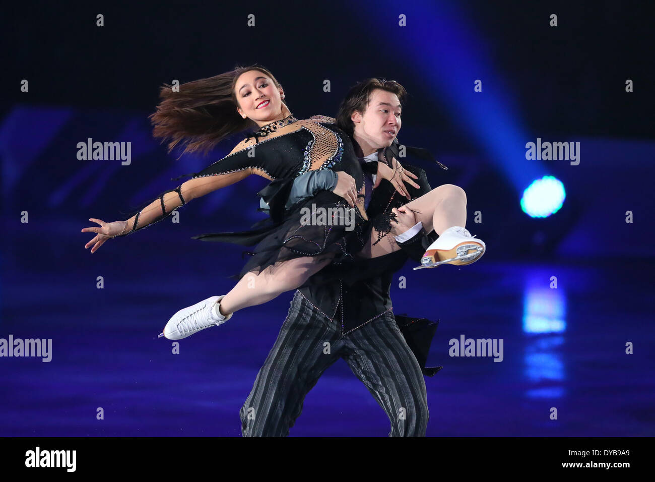1st Yoyogi Gymnasium, Tokyo, Japan. 11th Apr, 2014. Cathy Reed & Chris ...