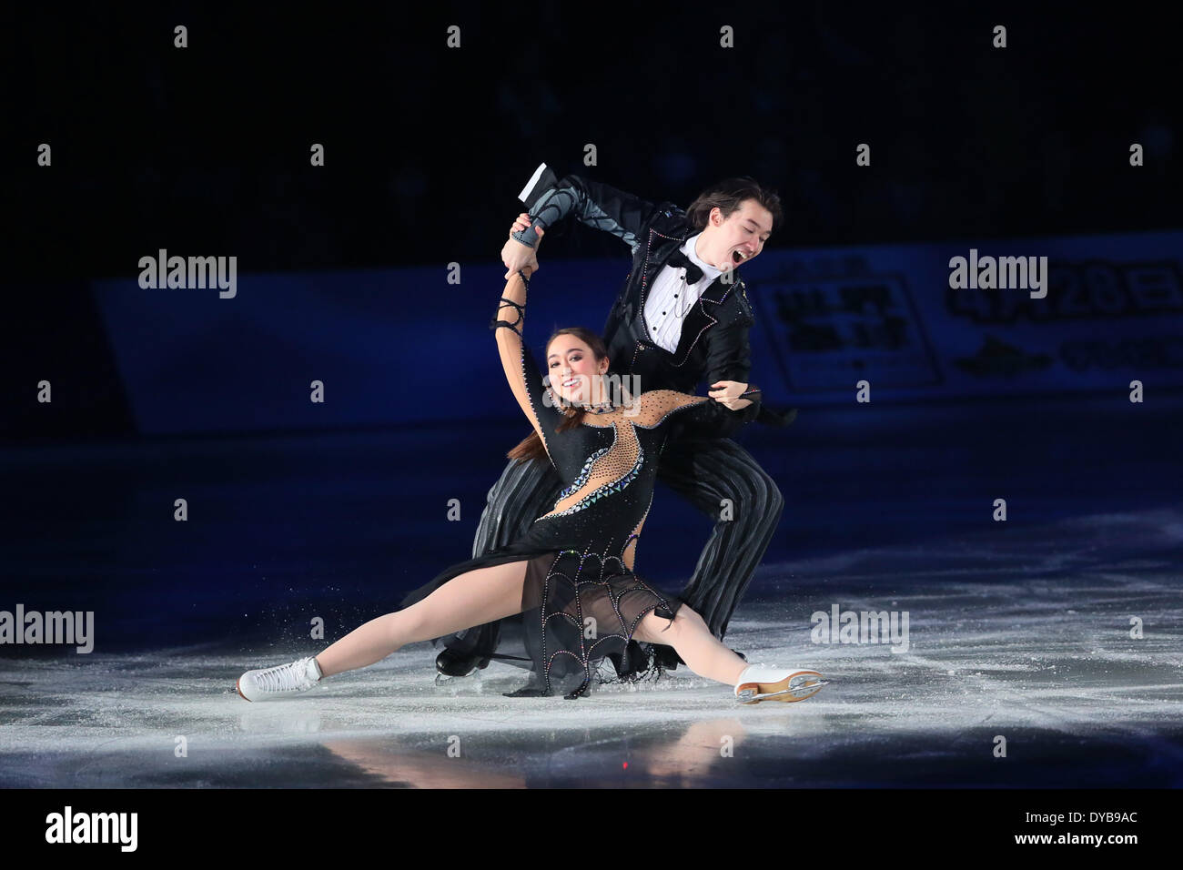 1st Yoyogi Gymnasium, Tokyo, Japan. 11th Apr, 2014. Cathy Reed & Chris ...