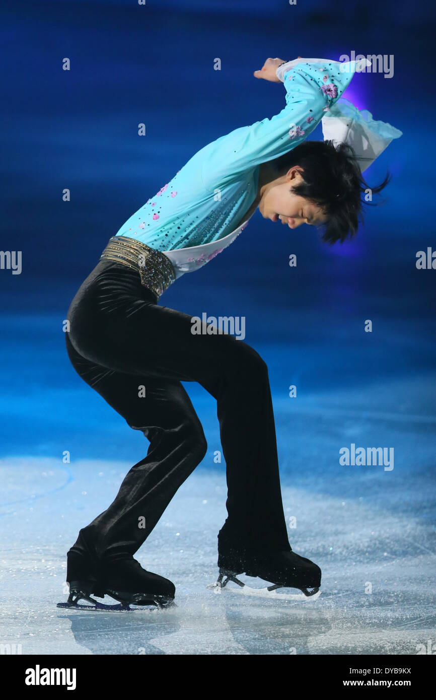 1st Yoyogi Gymnasium, Tokyo, Japan. 11th Apr, 2014. Yuzuru Hanyu, APRIL ...