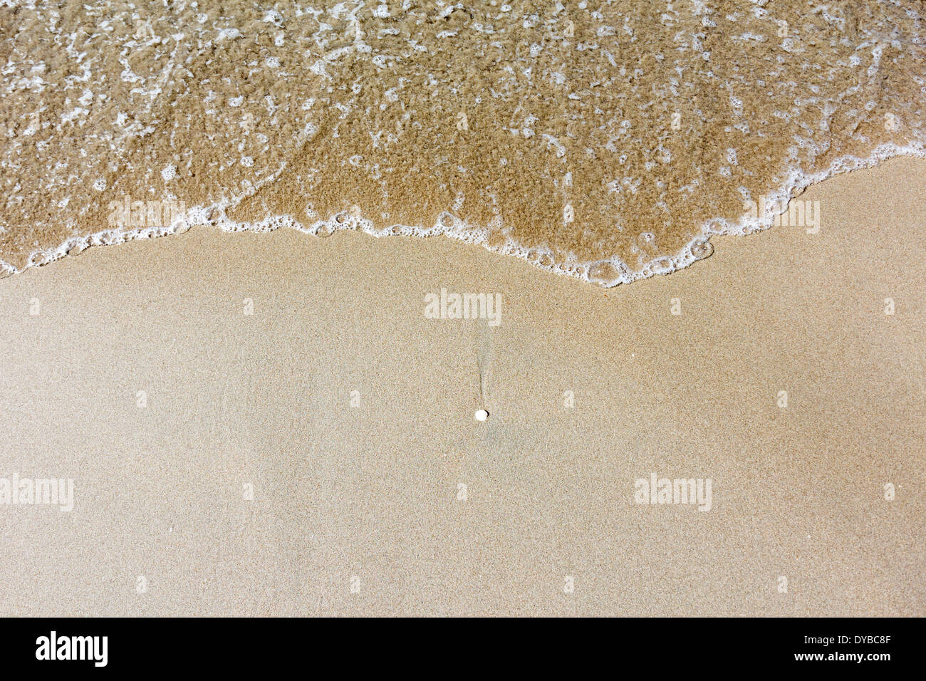 Ground swell wave on the sand beach Stock Photo - Alamy