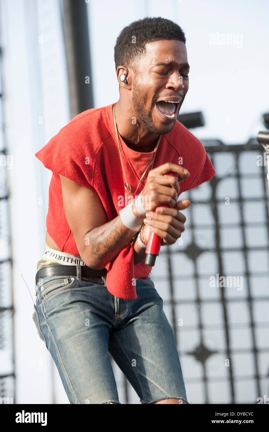 California, USA. 12th Apr, 2014. Singer KID CUDI performs as part of ...