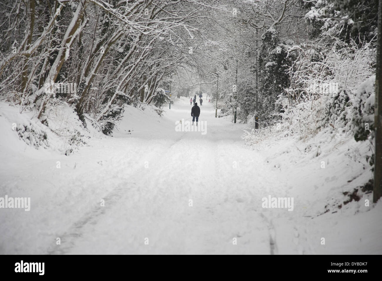 winter snow scene in England Stock Photo - Alamy