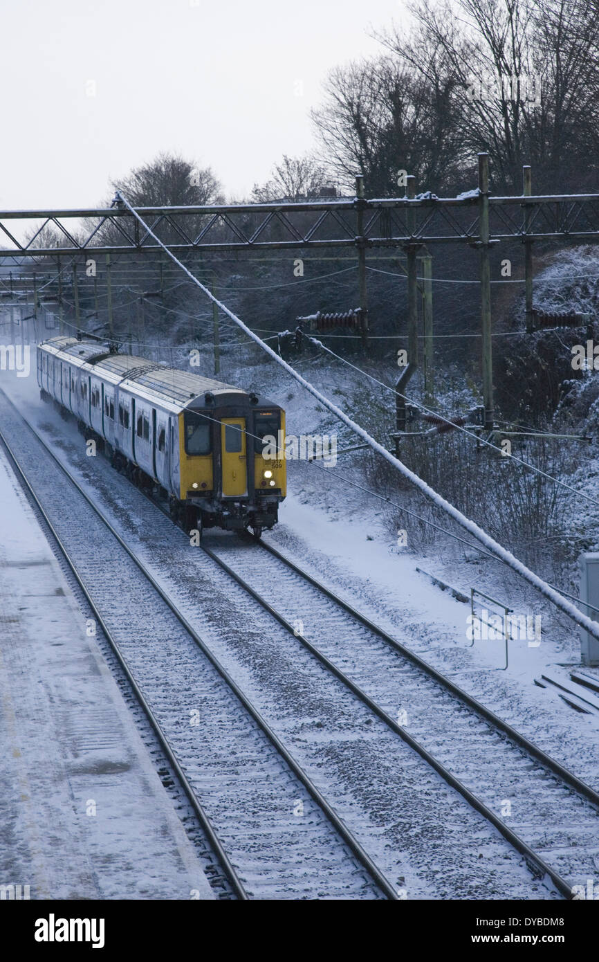 A East Anglia national Express passenger train makes its way through a ...
