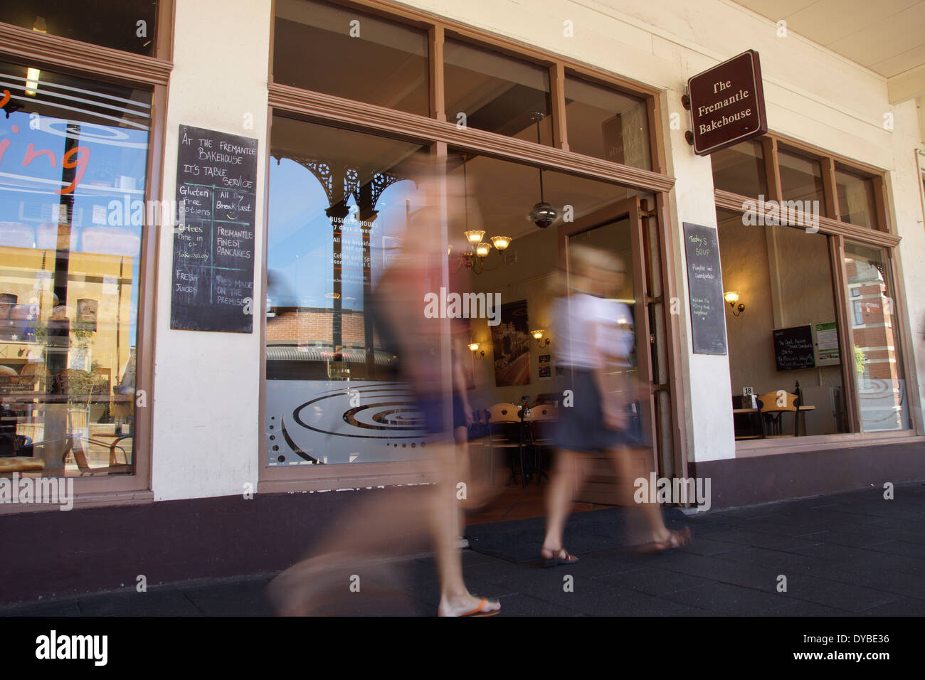 Outside a Cafe Stock Photo - Alamy