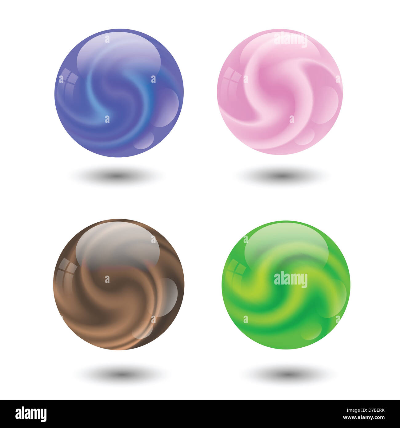 colorful illustration with set of colorful ball for your design Stock ...