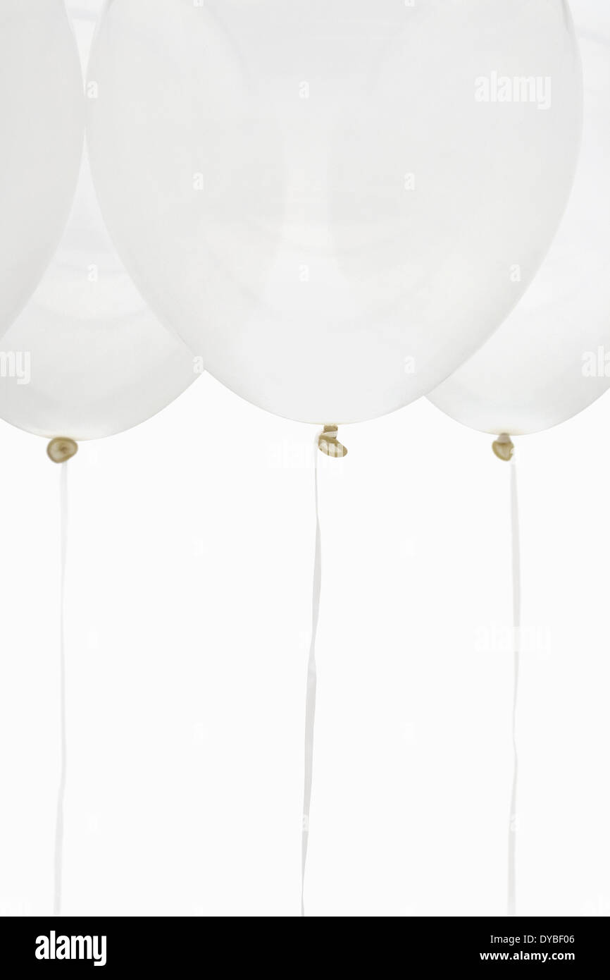 White party balloons Stock Photo - Alamy
