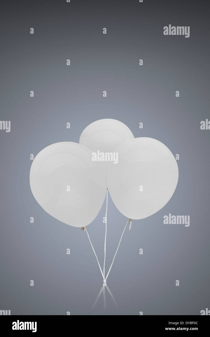 White party balloons Stock Photo - Alamy