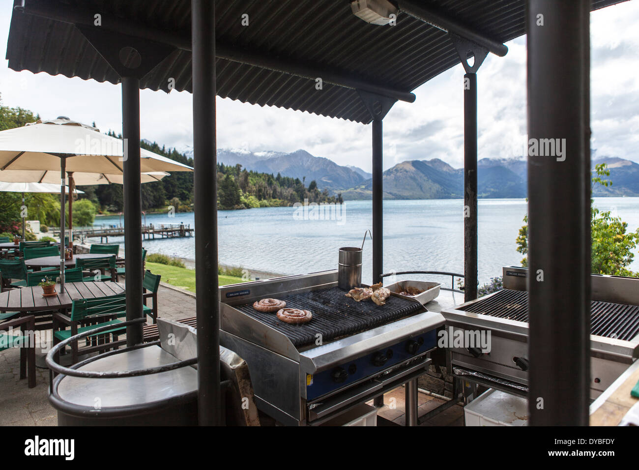 barbecue at lakeside Stock Photo - Alamy