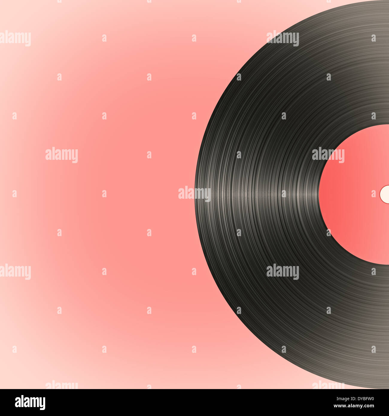 Old vinyl record in retro style. illustration Stock Photo - Alamy