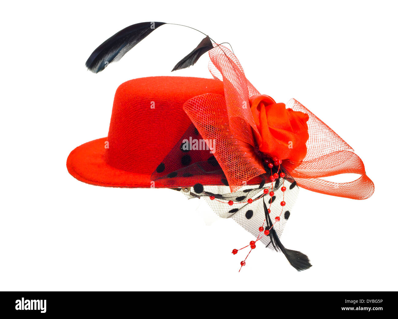 Photo beautiful lady's hat isolated on a white background Stock Photo ...