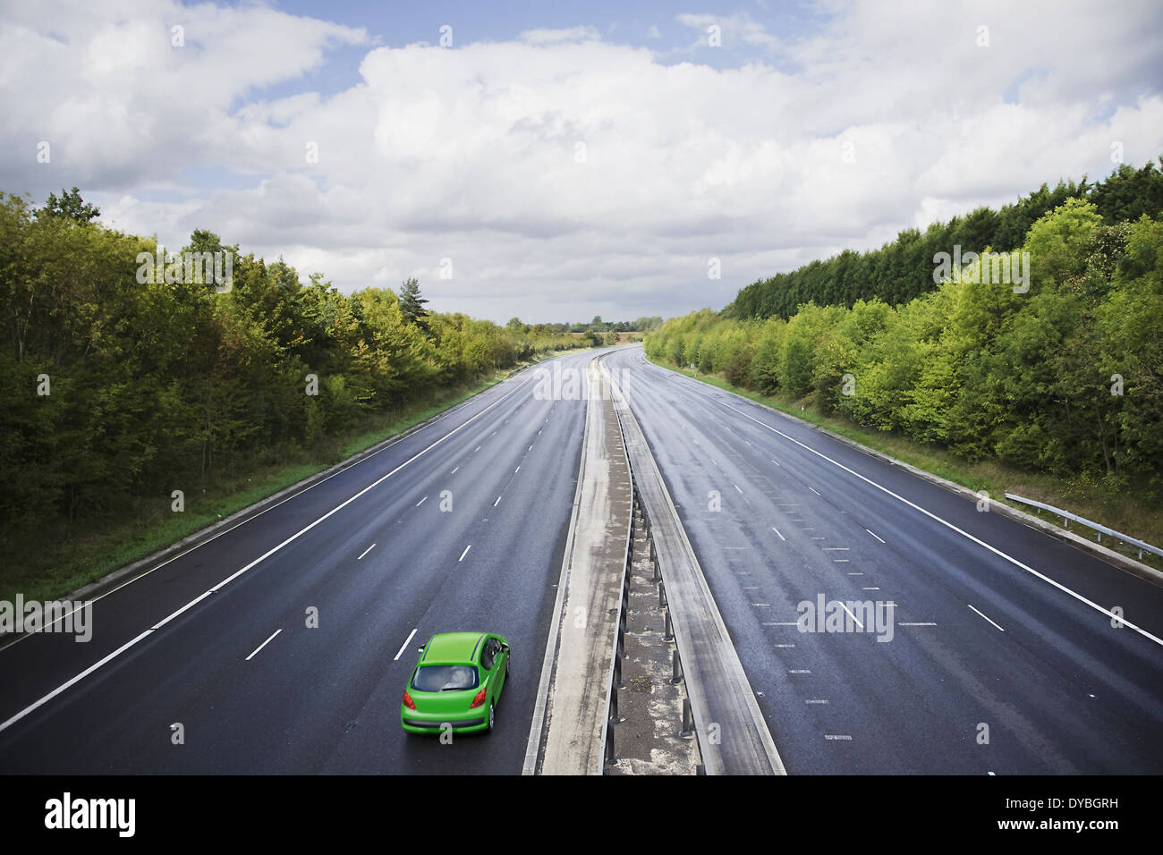 Car speeding motorway hi-res stock photography and images - Alamy