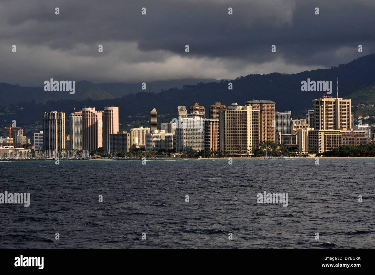 Waikiki coast viewed from the ocean, Oahu, Hawaii, USA Stock Photo - Alamy Waikiki coast viewed from the ocean, Oahu, Hawaii, USA Stock Photo - Alamy