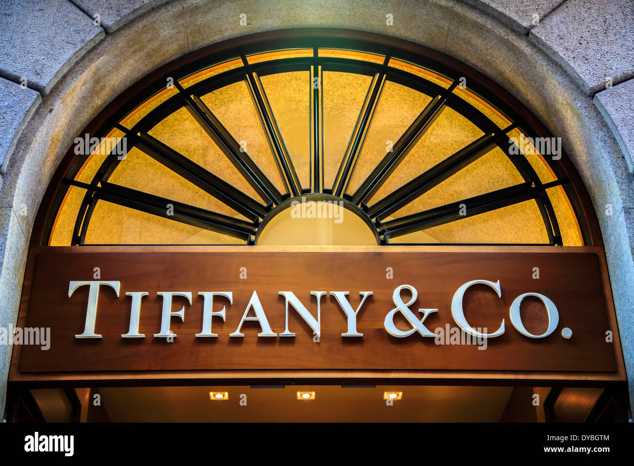 Tiffany co jewelry store sign hi-res stock photography and images - Alamy